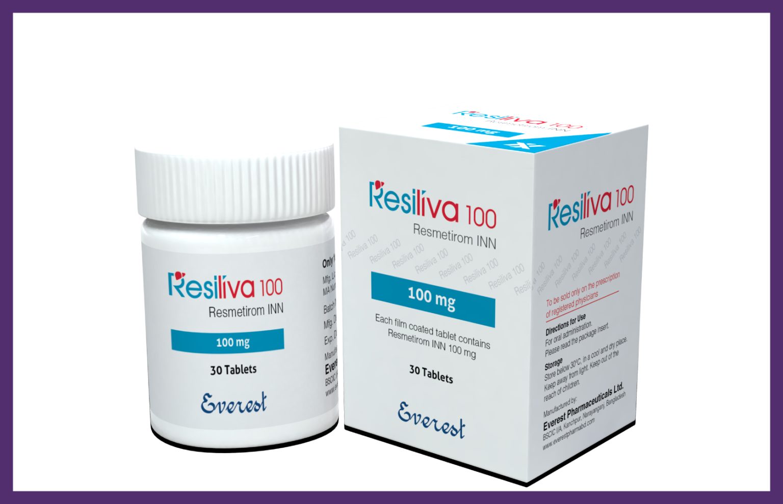 Resiliva (Resmetirom INN) – Manufactured and Supplied by Everest Pharma